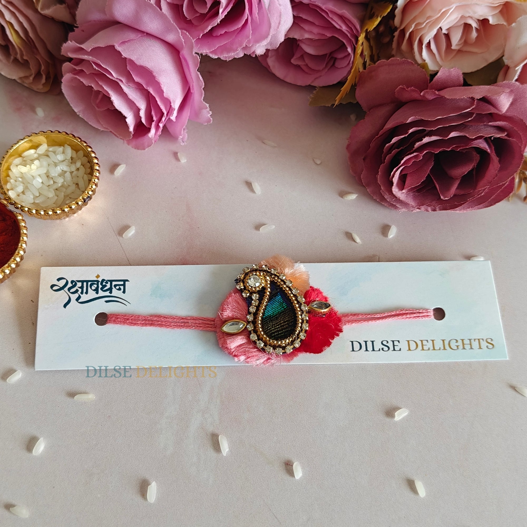 Morpankh Keri Traditional Rakhi – DilSe Delights